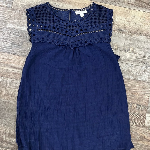 Tops | Womens Lace Detail Yoke Tank | Poshmark